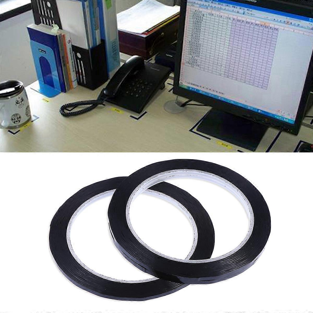 6 Pcs Ktape Whiteboard Tape Thin Black Tape Whiteboard White Board ...