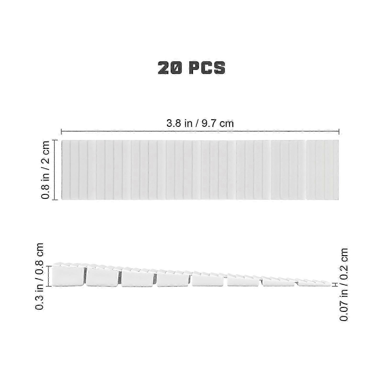 20pcs Adjustable Furniture Table Levelers Plastic Leveling Shims ...