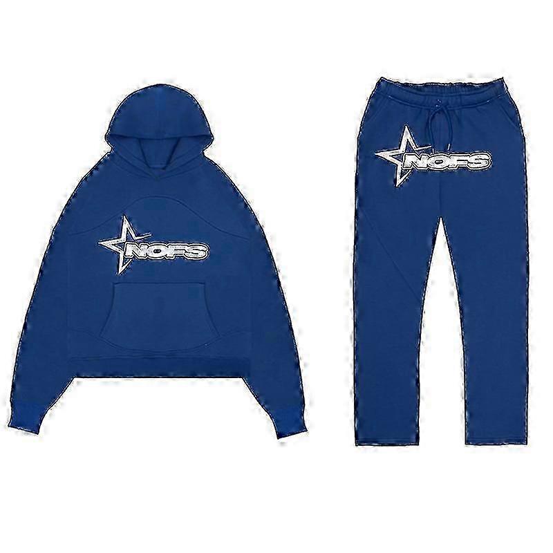 Y2K Tracksuit Set Men Women, 80s Unisex Y2K Hoodie Sweatpant Running ...