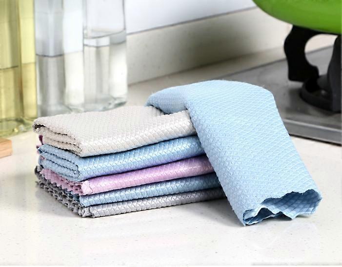 Fish Scale Cleaning Cloth, Microfiber Miracle Cleaning Cloths, Streak ...