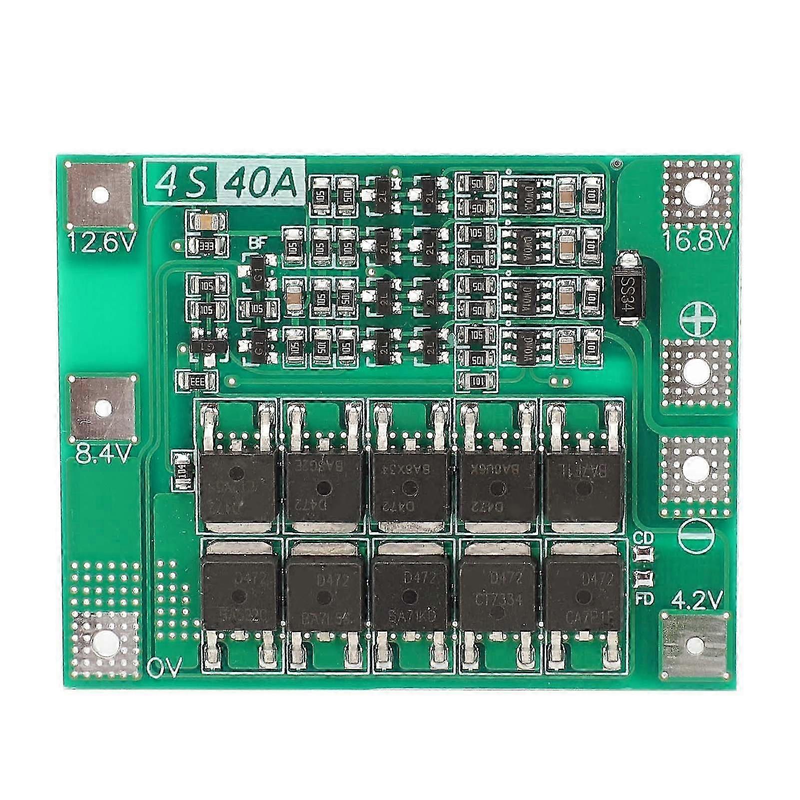 4-String Li ion Protection Board 40A DC 16.8V Lithium Battery ...