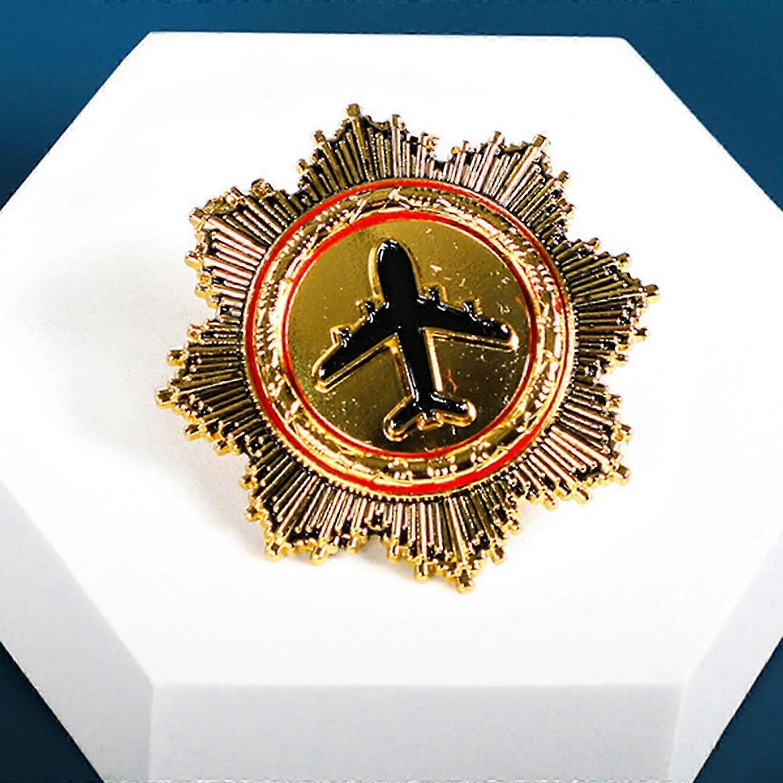 Pilot Pin Pilot Badge Flight Attendant Pin Airman Uniform Shirt Lapel ...