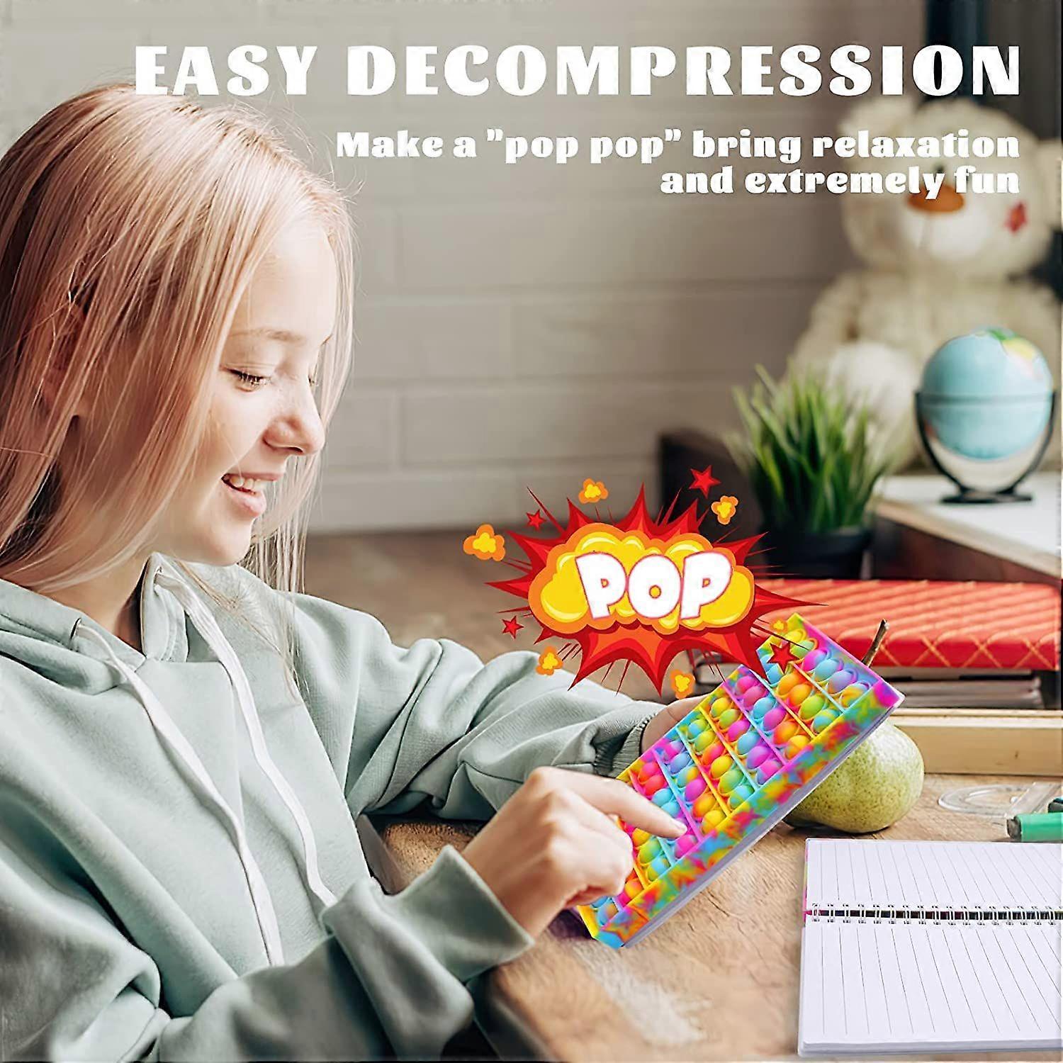 Pop Bubble Notebook Fidget Toy, Fidget Notebook for Kids Pop Note Book ...