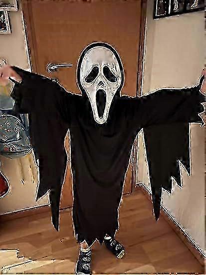 Fun World Ghost Face Bloody Bling Mask Costume, Scary Halloween Costume ...