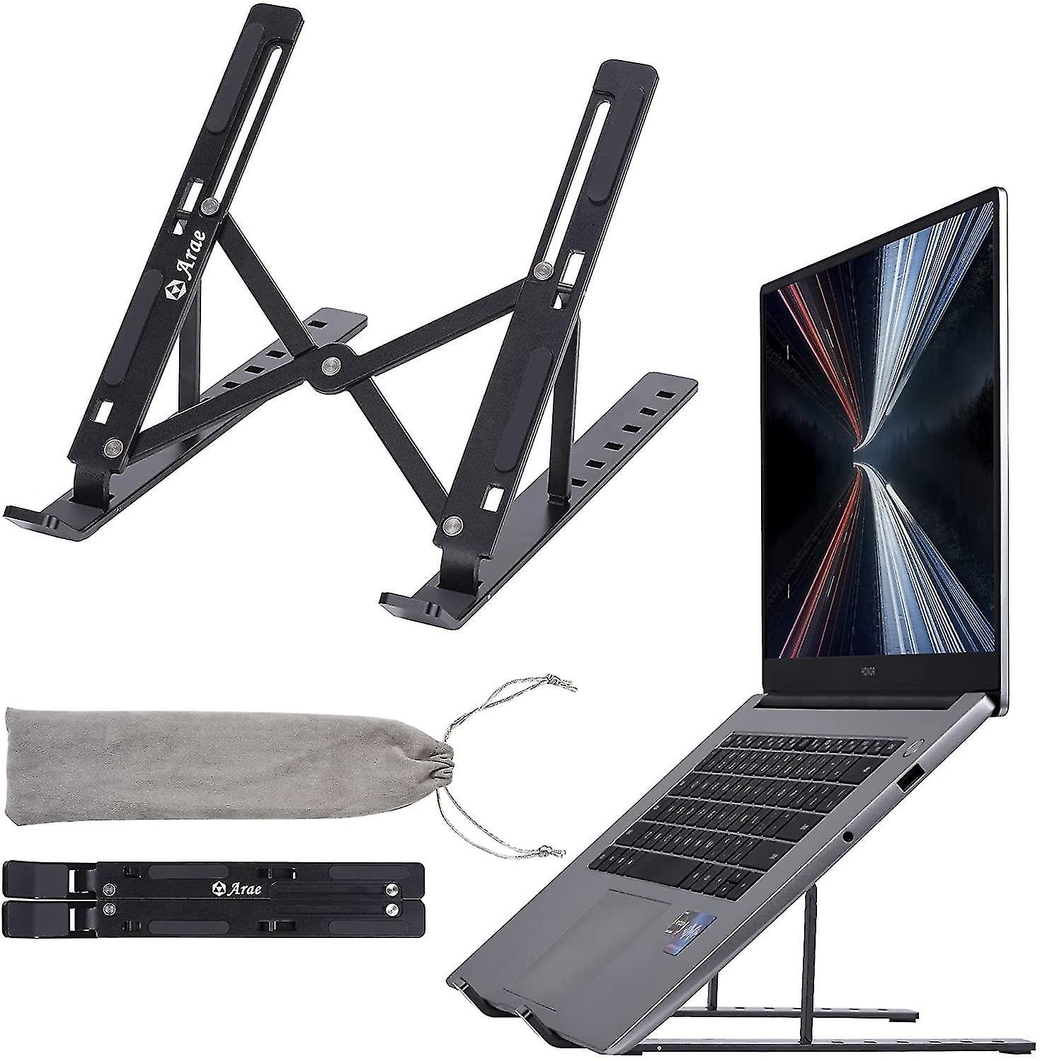 Laptop stand for desk adjustable ergonomic portable aluminum laptop ...