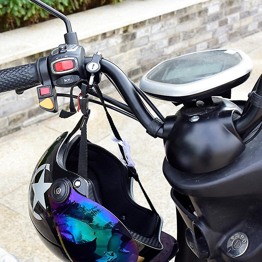 Motorcycle Helmet Lock - Universal Anti-theft Security Lock Metal Black ...