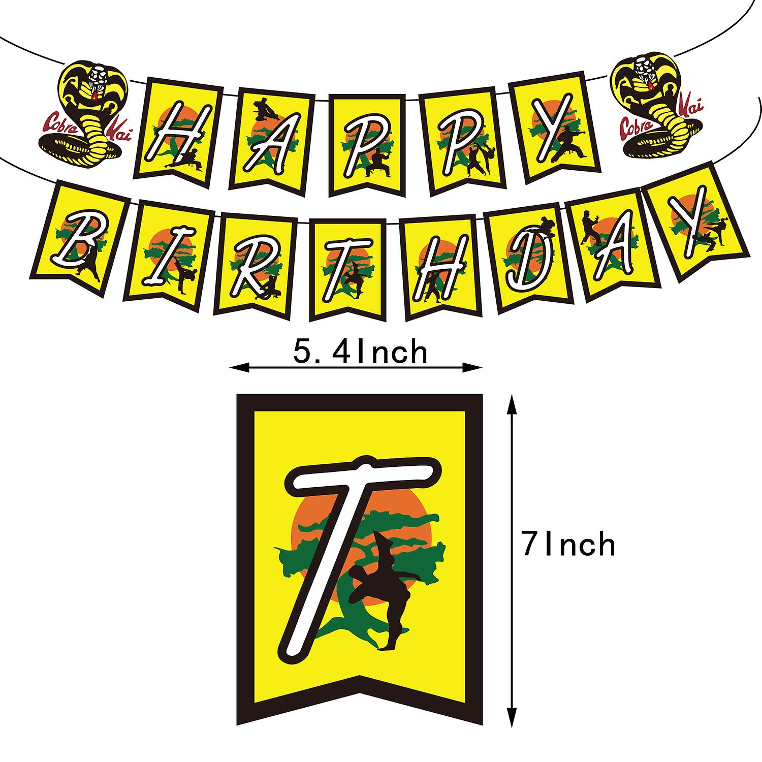 Cobra Theme Birthday Party Supplies Paper Banners Cupcake Toppers ...