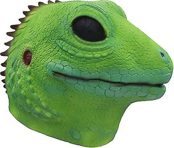 Ghyt Lizard Head Mask Halloween Costume Props Adult Party Realistic ...