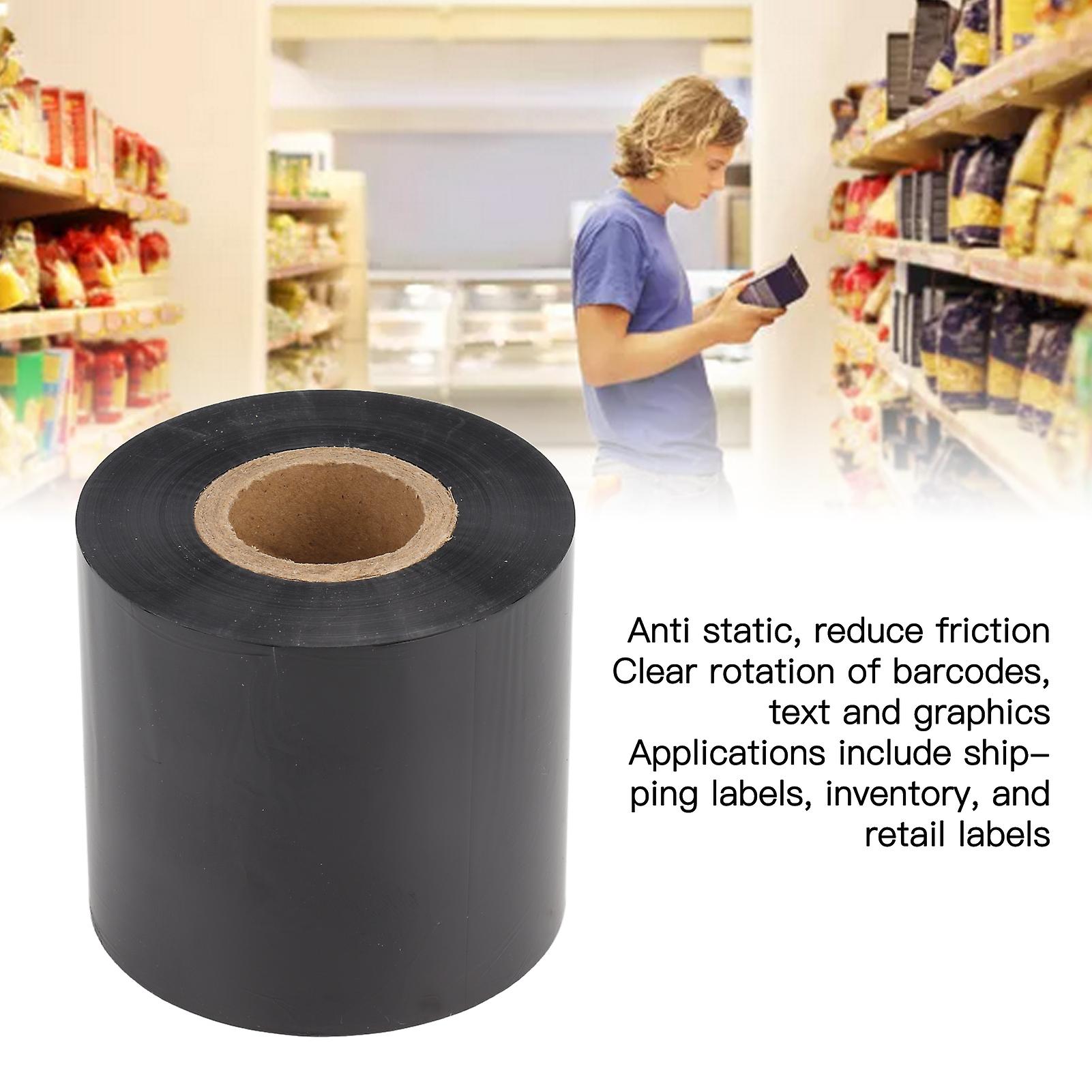 Thermal Transfer Ribbon Heat Resistant Anti Static Black All Resin ...