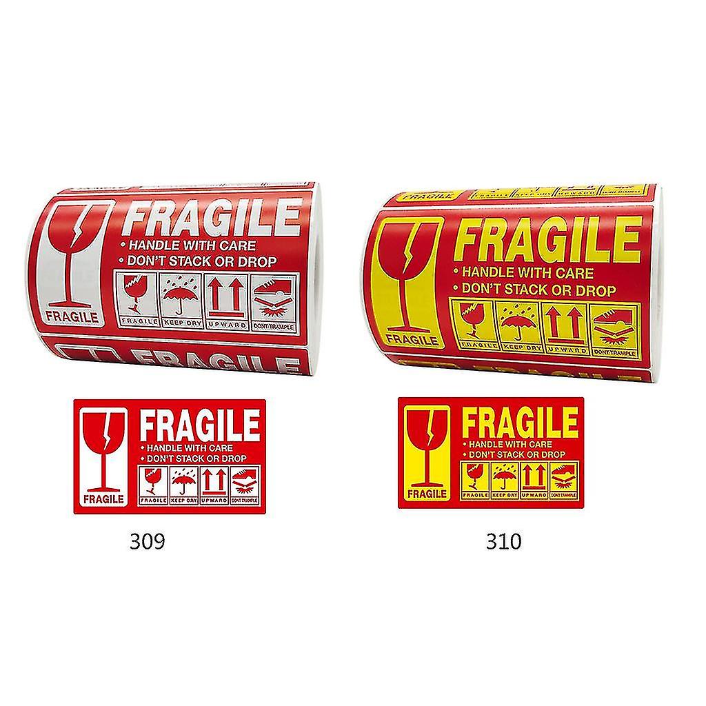 500pcs Fragile Stickers Warning Label Sticker Handle With Care Don't ...