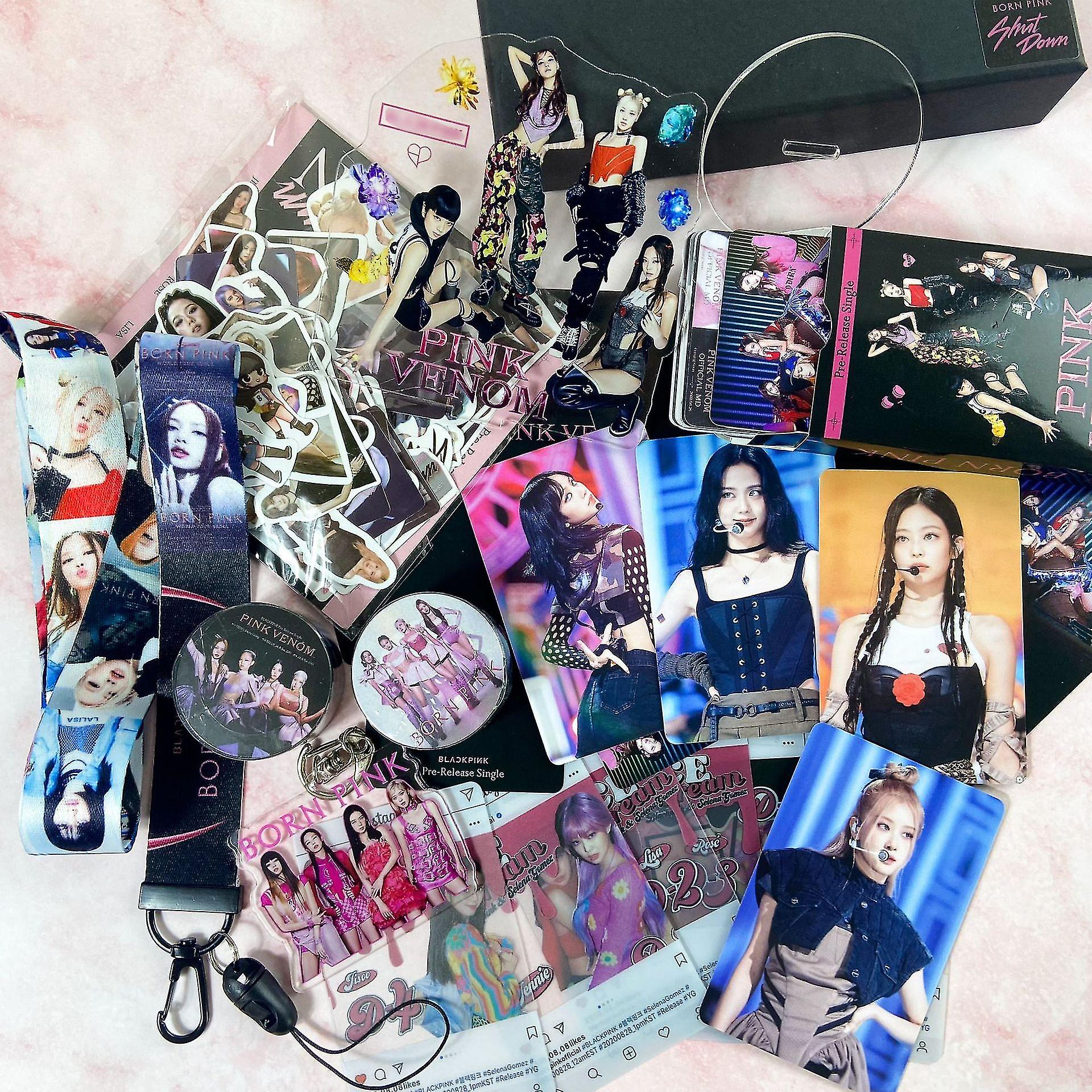 161 Pcs Black Pink Born Pink Album Gift Box Set Blink Fans Gift ...