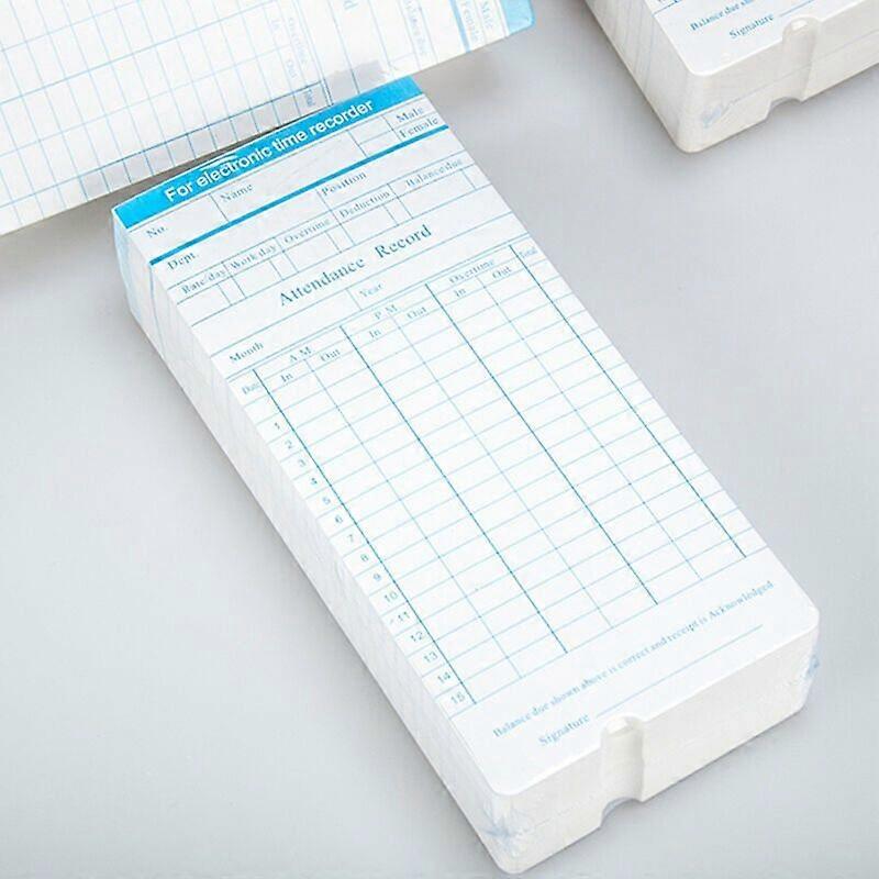 90Pcs/Pack Time Cards Monthly Time Cards 2 Dimensions 18 8.4Cm For ...