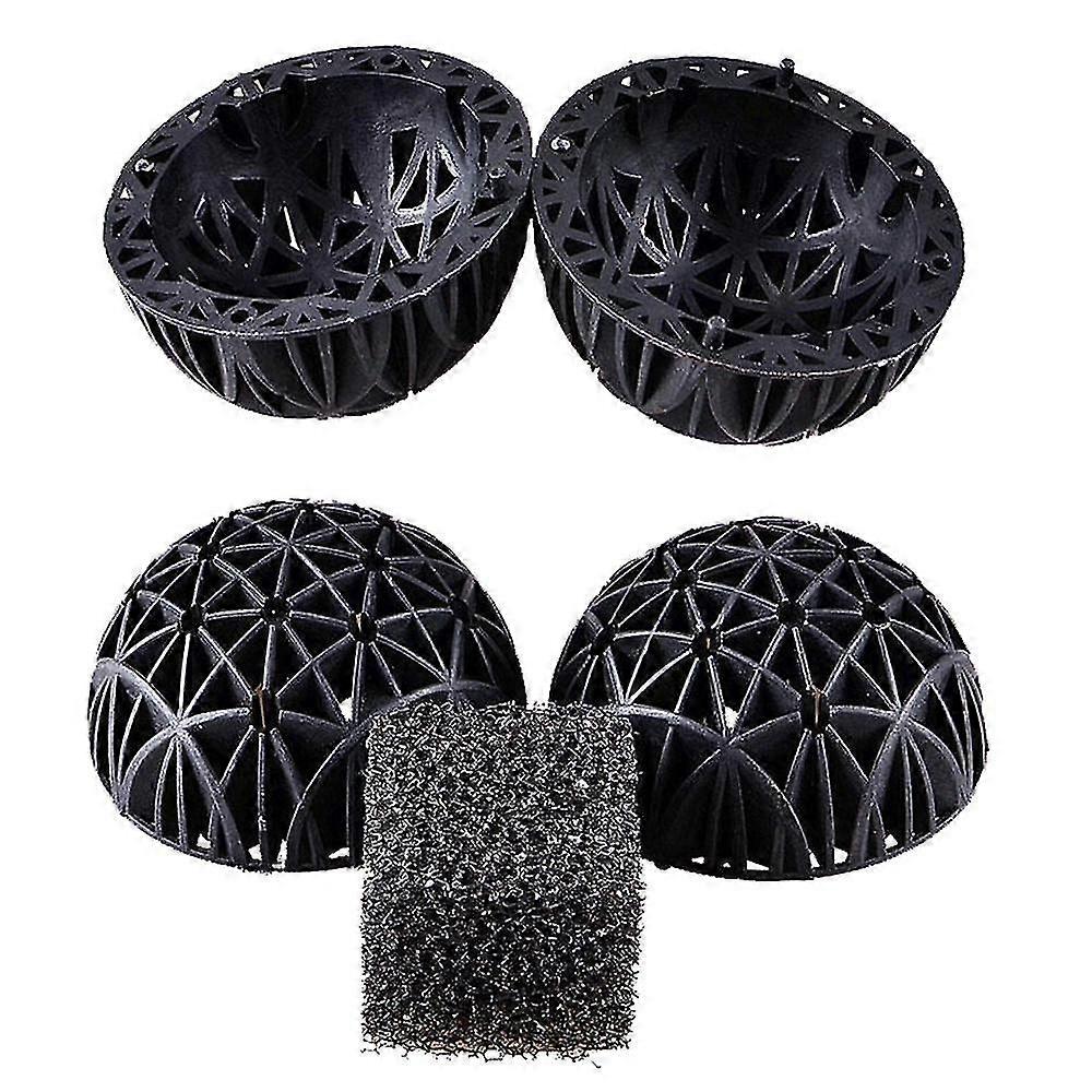 Visionb 100 Pcs 16mm Aquarium Bio Balls Filter Media Wet Dry Koi Fish ...
