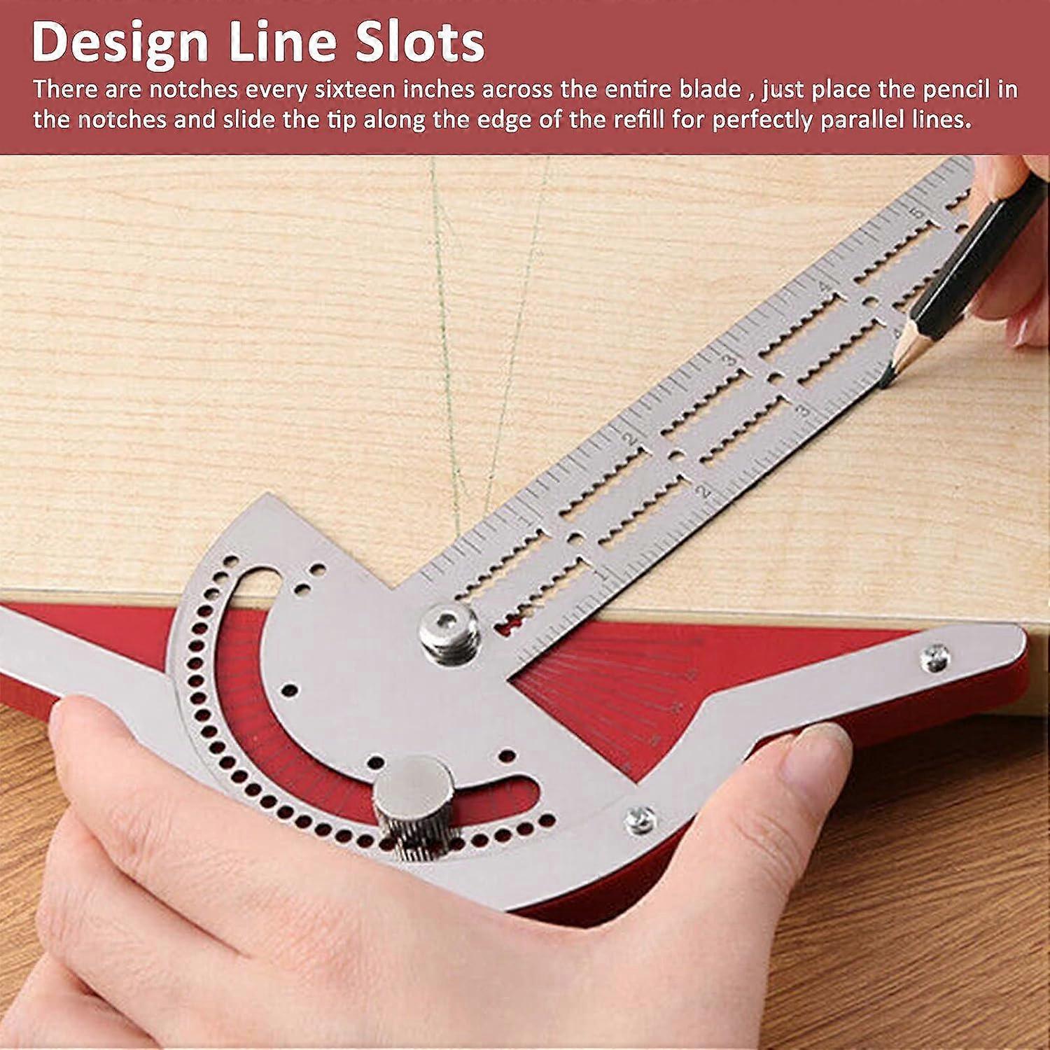 Woodworkers Edge Rule 0-70 Adjustable Protractor Stainless Steel ...
