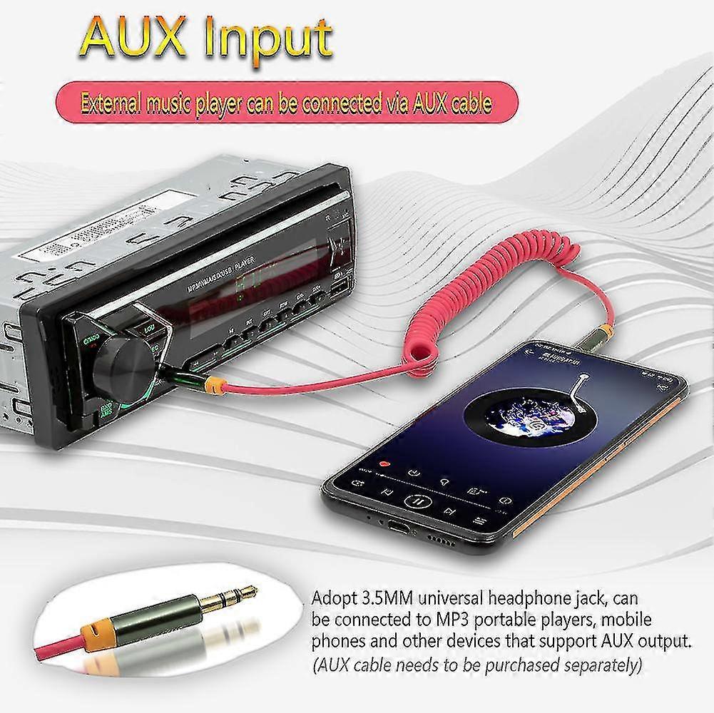 Universal Car Radio Bluetooth MP3 Player AUX Classic Cars Stereo Unit ...