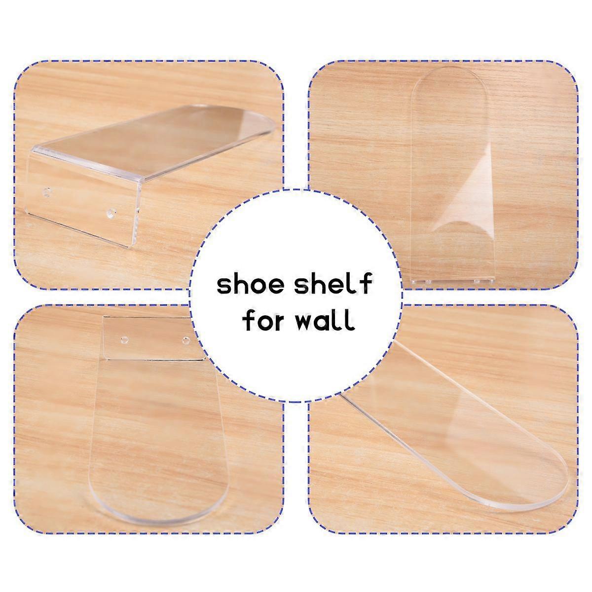 Floating Shoe Display Stand - 6 Shoe Shelf for Wall - Sneaker ...