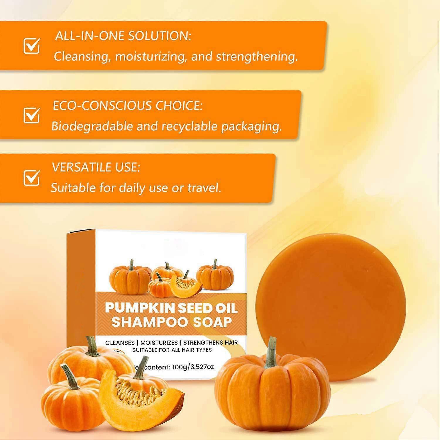 Clean Hair Care To Reduce Hairy Pumpkin Seed Oil Shampoo 100g Hair Oil ...