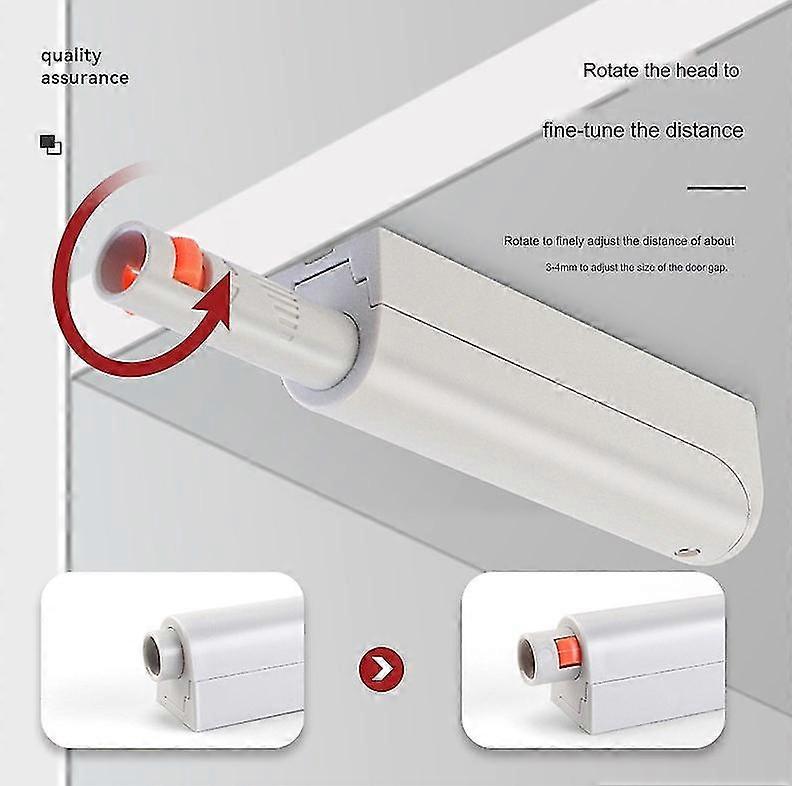 Push to Open Door Opener, Pack of 4 Pressure Door Openers for Cupboard, ABS Soft Close Door ...