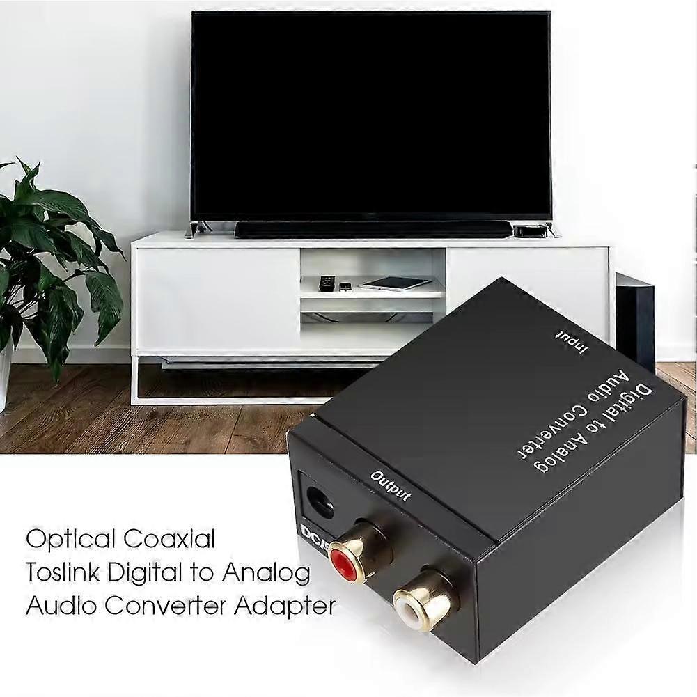 Digital to Analog Audio Converter DAC Amplifier Decoder Optical Coaxial ...