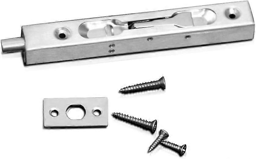 Pack of 4 (2 Pairs) Door Flush Bolt Latch Slide Latch, Concealed Bolt ...