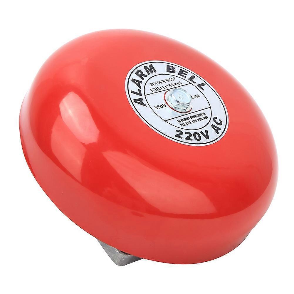 CB-6B Fire Alarm Bell 150mm 95dB Red Industrial Building Elevator Alarm ...