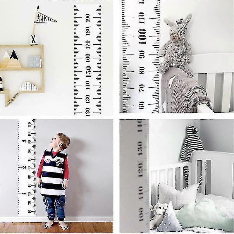 Kids Growth Chart Wood Frame Height Measurement Ruler From To Adult A ...