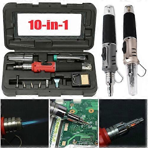 Home Cordless Auto Ignition Butane Gas Soldering Iron Kit Self Ignite ...