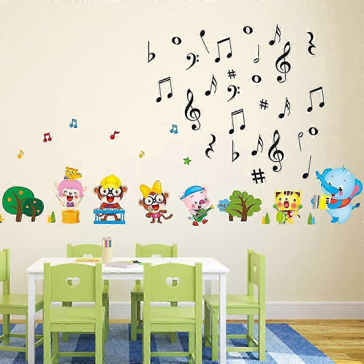 Musical Note Wall Decals Music Wall Stickers PVC Material Decals for ...