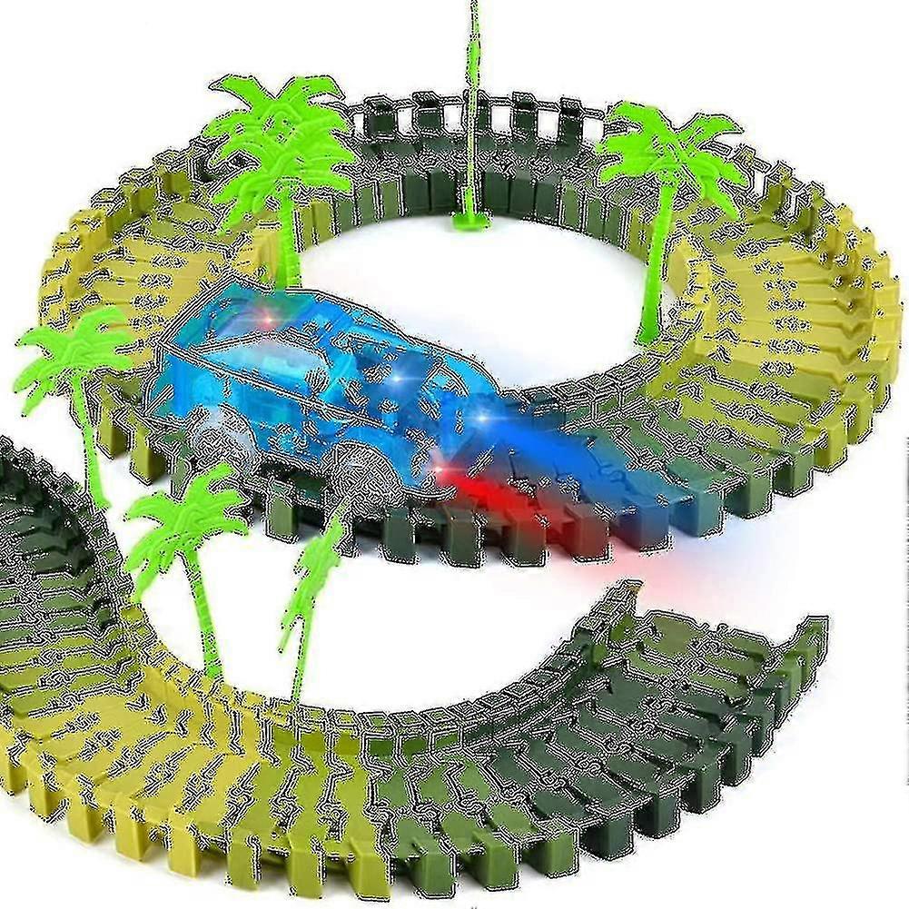 4 Pack Replacement Track Cars Light Up Toy Racing Cars With 5 Led ...