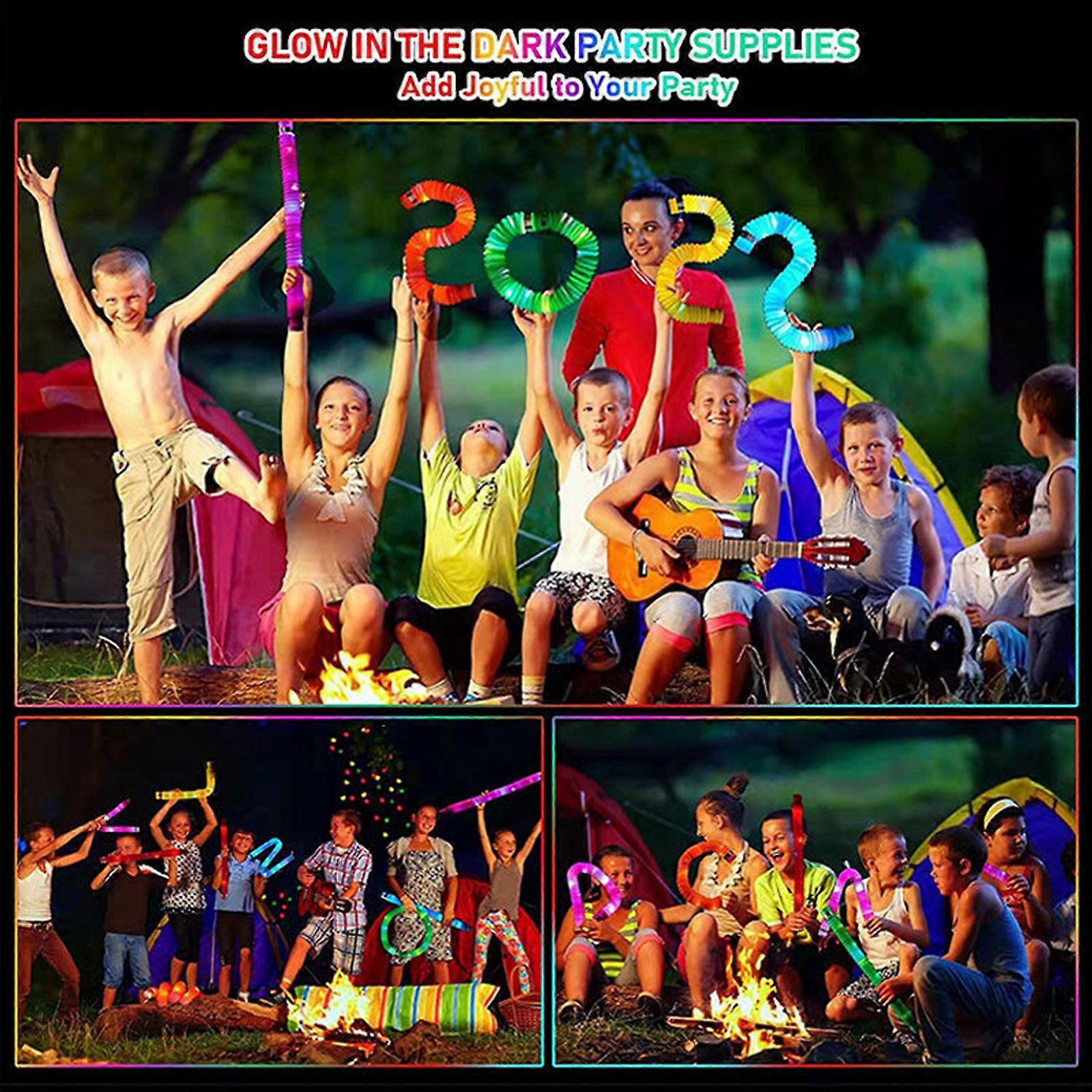 Promotion-6/12Pcs Glow Sticks Party Favors Light Up Pop Tube Sensory ...