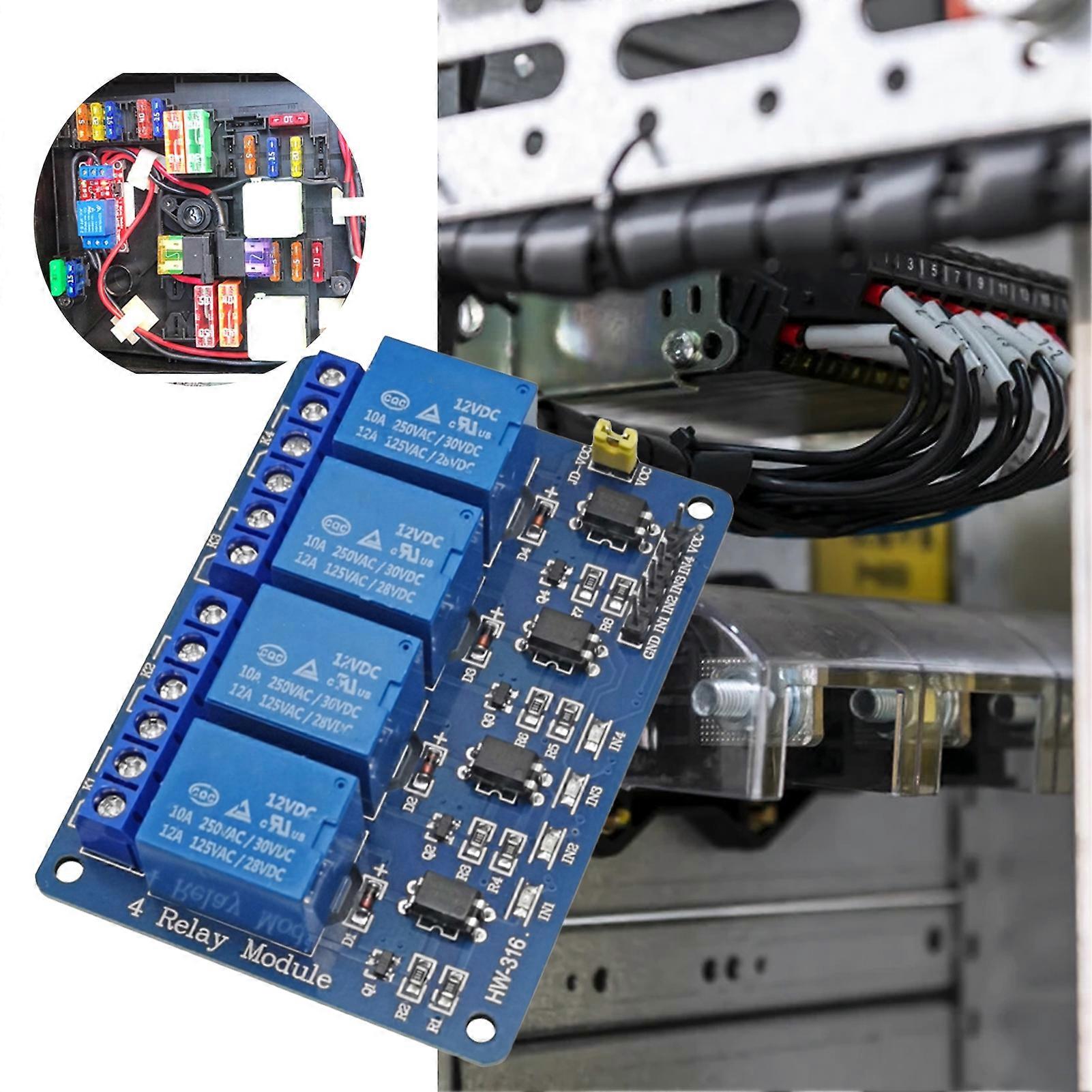 5V/12V/24V 1/2/4/8 Channels Relay Module Board Good Anti-interference ...