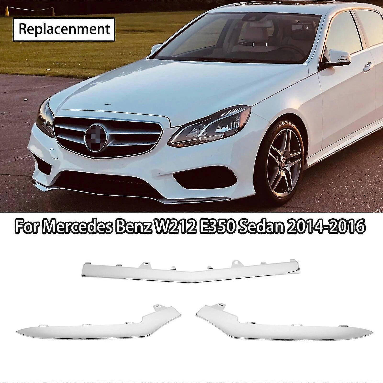 Chrome Front Bumper Cover Grill Molding Trim For Mercedes W212 E350 E200 E220 E250 E300 Sedan ...