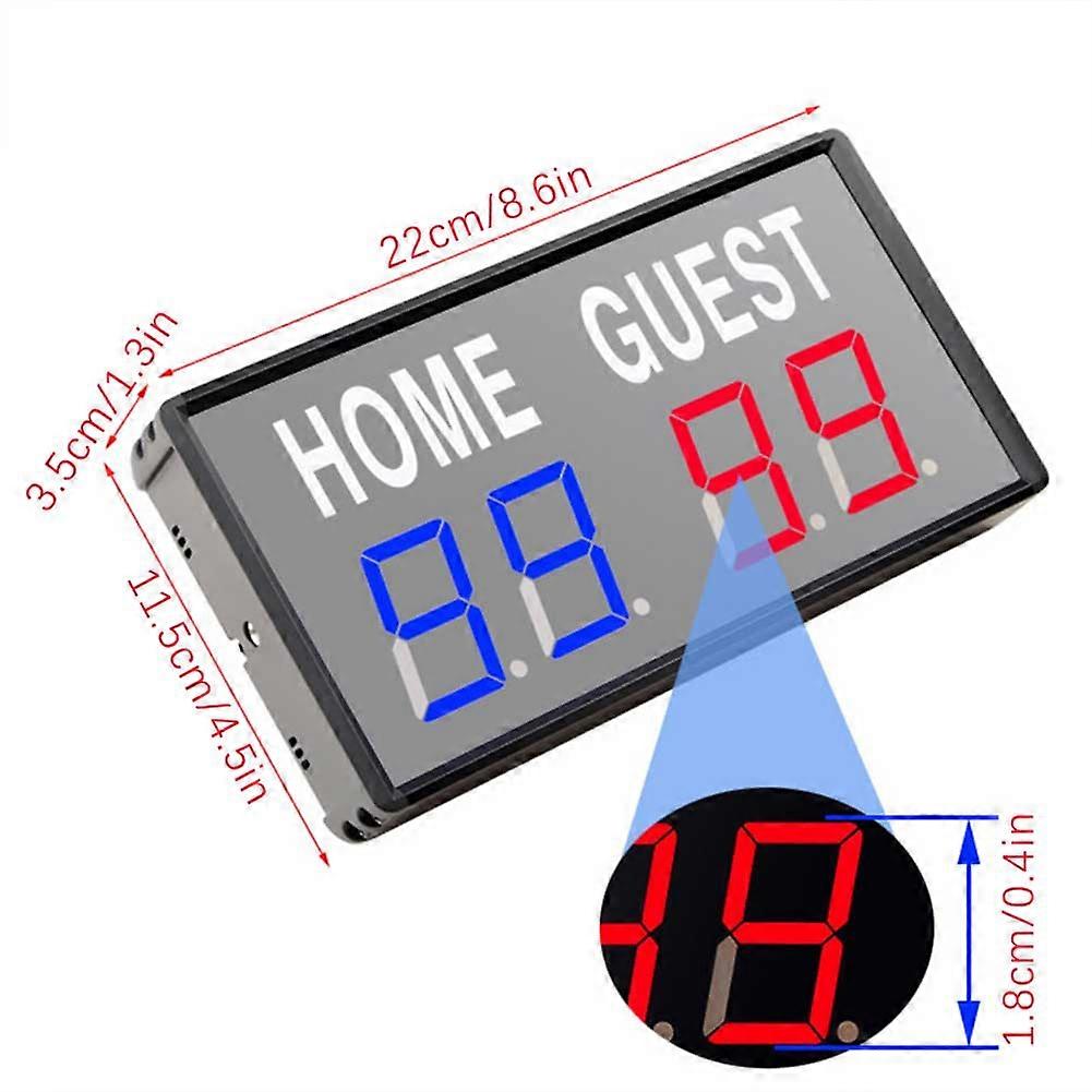 4-Digit LED Electronic Score Keepers Scoreboard Multi-Function Sports ...