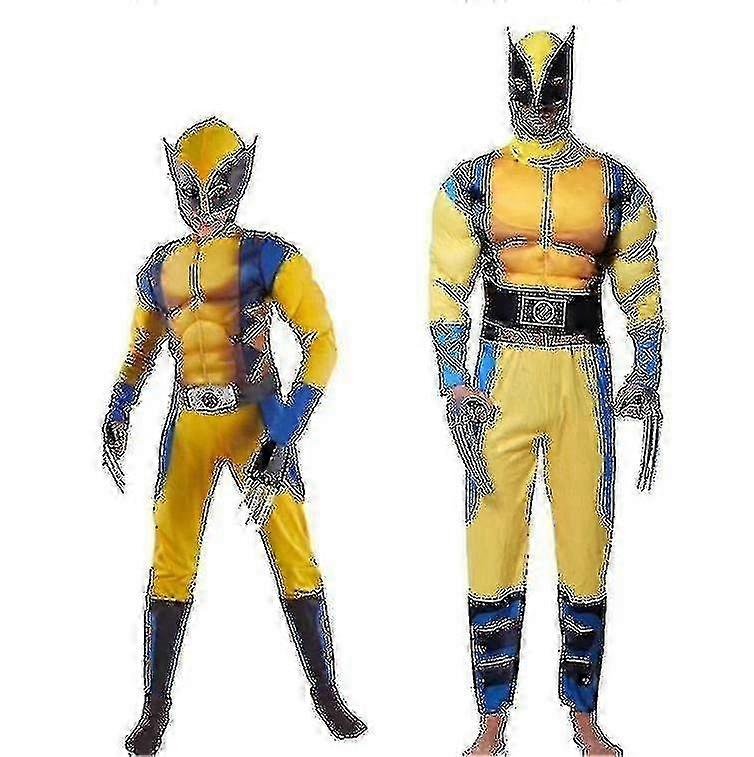 Kids Boys Wolverine Costume Tight Muscle Suit | Fruugo UK