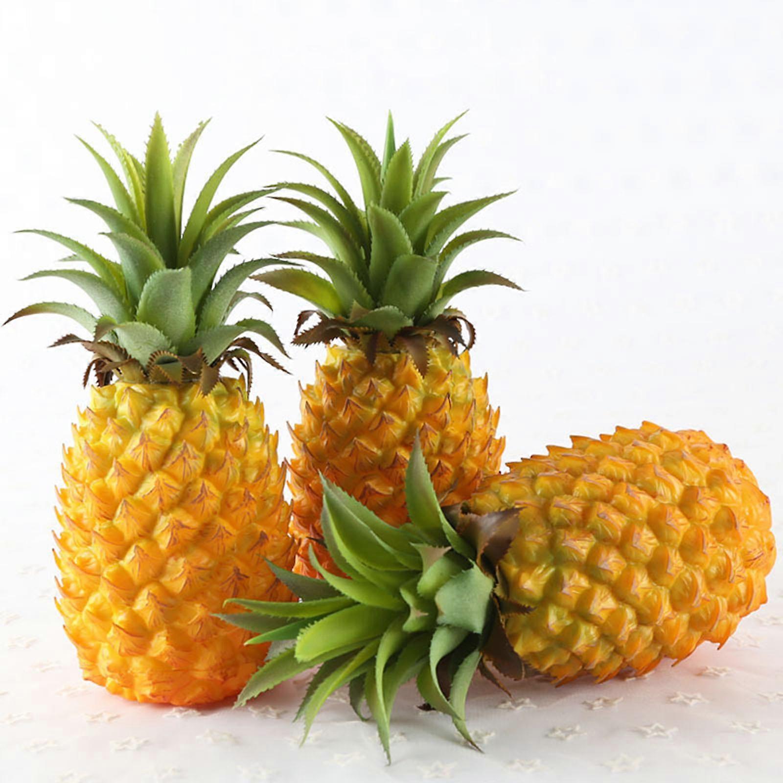 Pineapple Fruit Ornament Artificial Fruit Decoration Textured Faux ...
