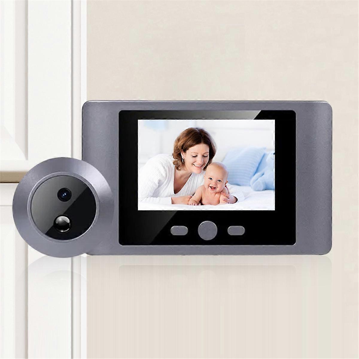 Peephole Smart Wireless Door Viewer Camera PIR Motion Detection Digital ...