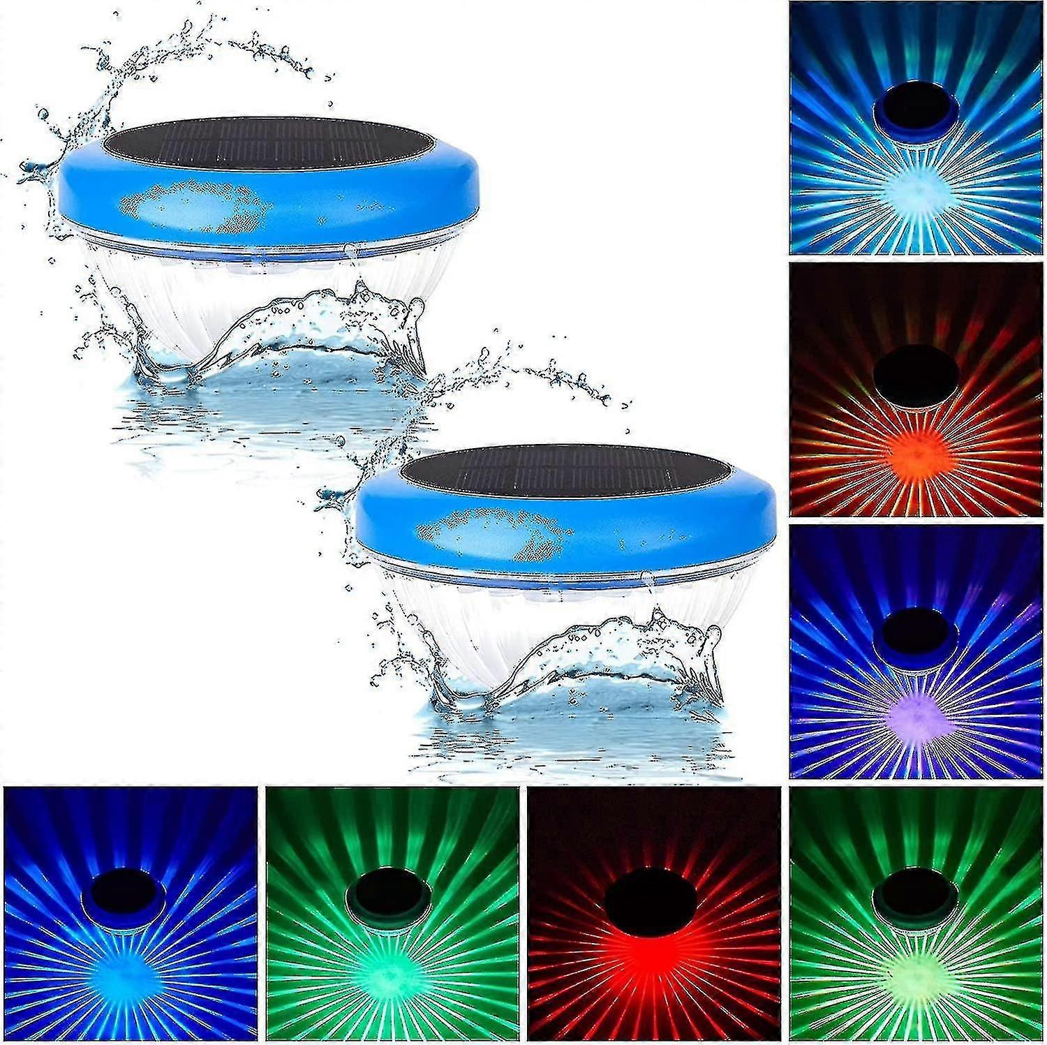 Floating Pool Lights,solar Pool Lights With Rgb Color Changing,ipx6 ...