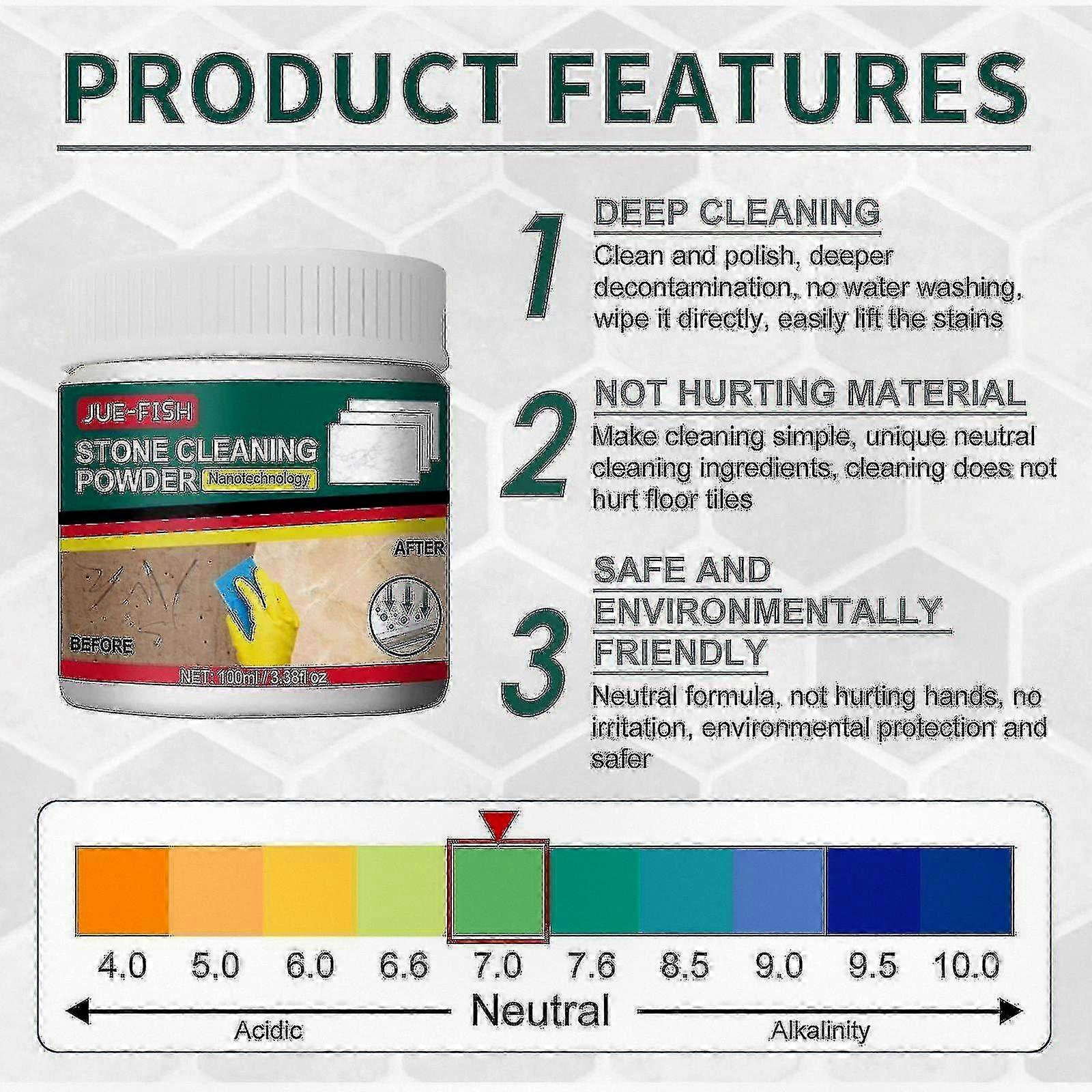 Powerful Stain Cleaner for Tough Marks on Granite Stone and Oil Spots ...