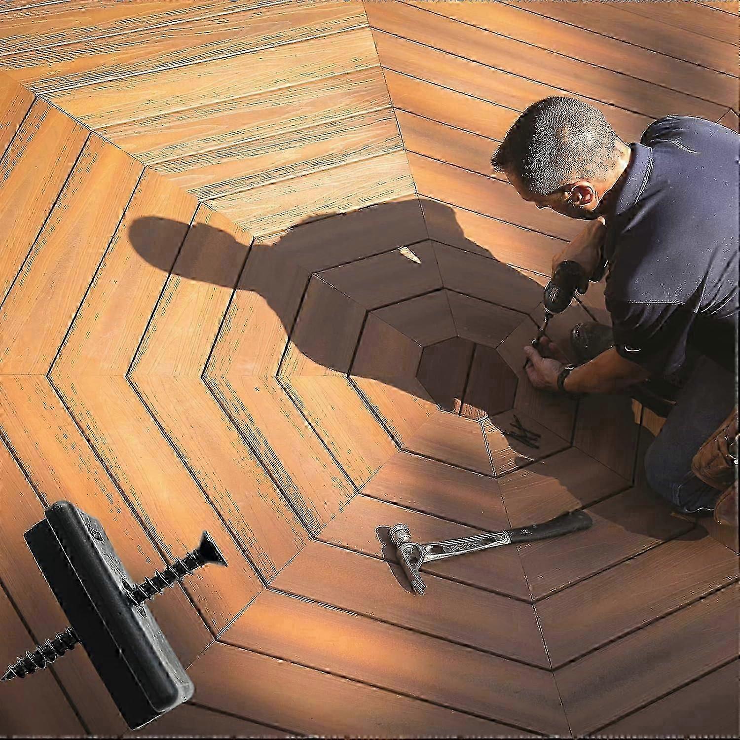 100 Pieces WPC Clips, 6mm Plastic Decking Clips for WPC/BPC Slats ...