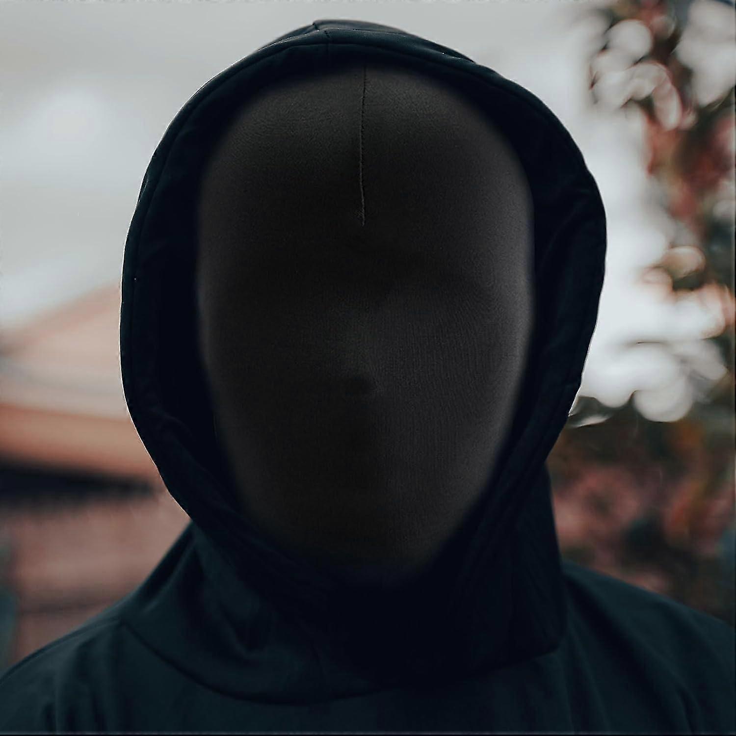 3 Pieces Black Full Face Mask Full Black Mask Full Face Cover Halloween ...