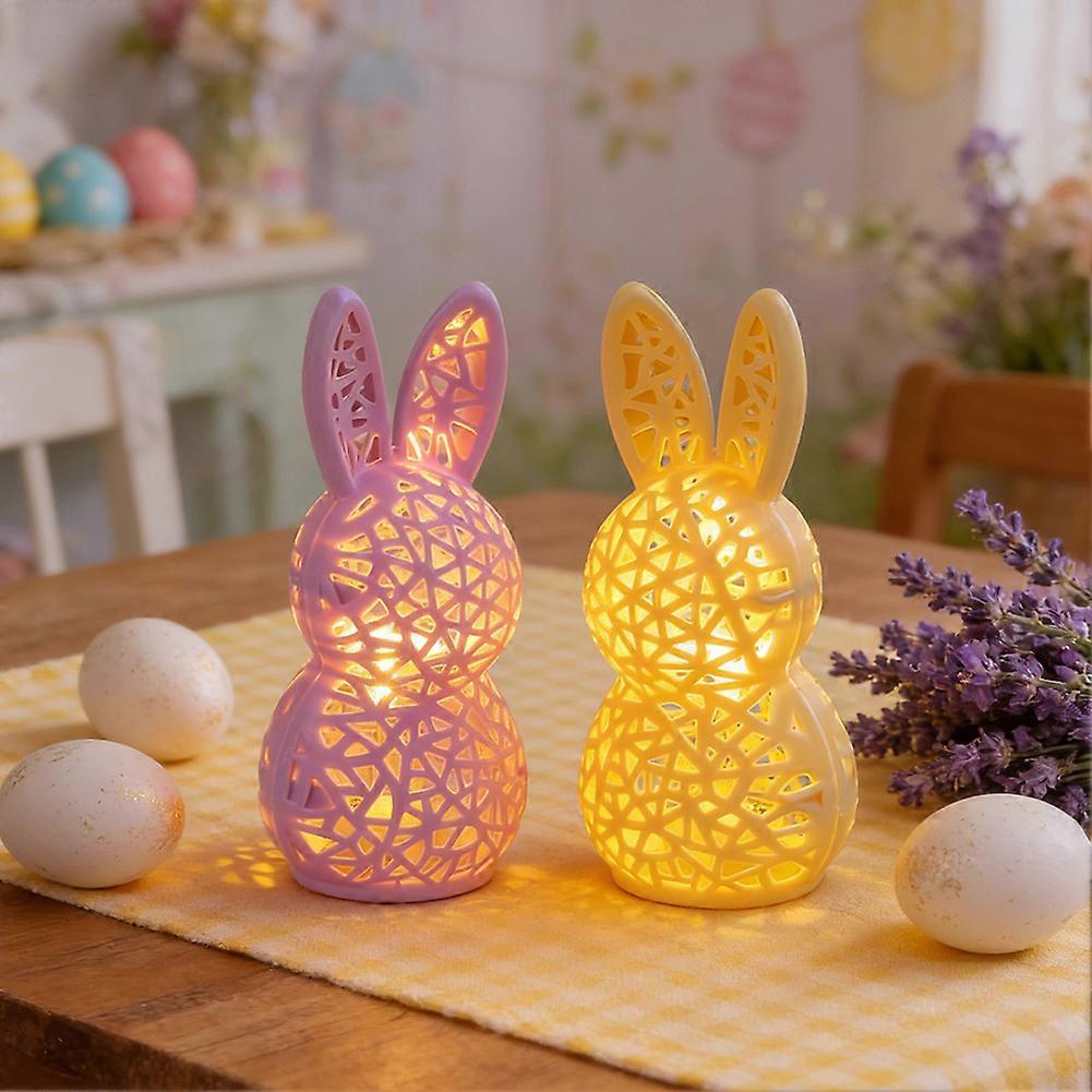 Cute Easter Bunny Night Light, LED Holiday Decoration for Kids' Rooms ...