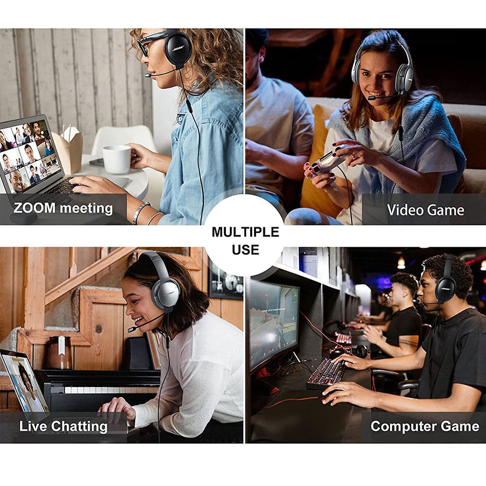 3.5mm Male Volume Boom Mic Cable For Sony Wh-1000xm4/1000xm3 Audio ...