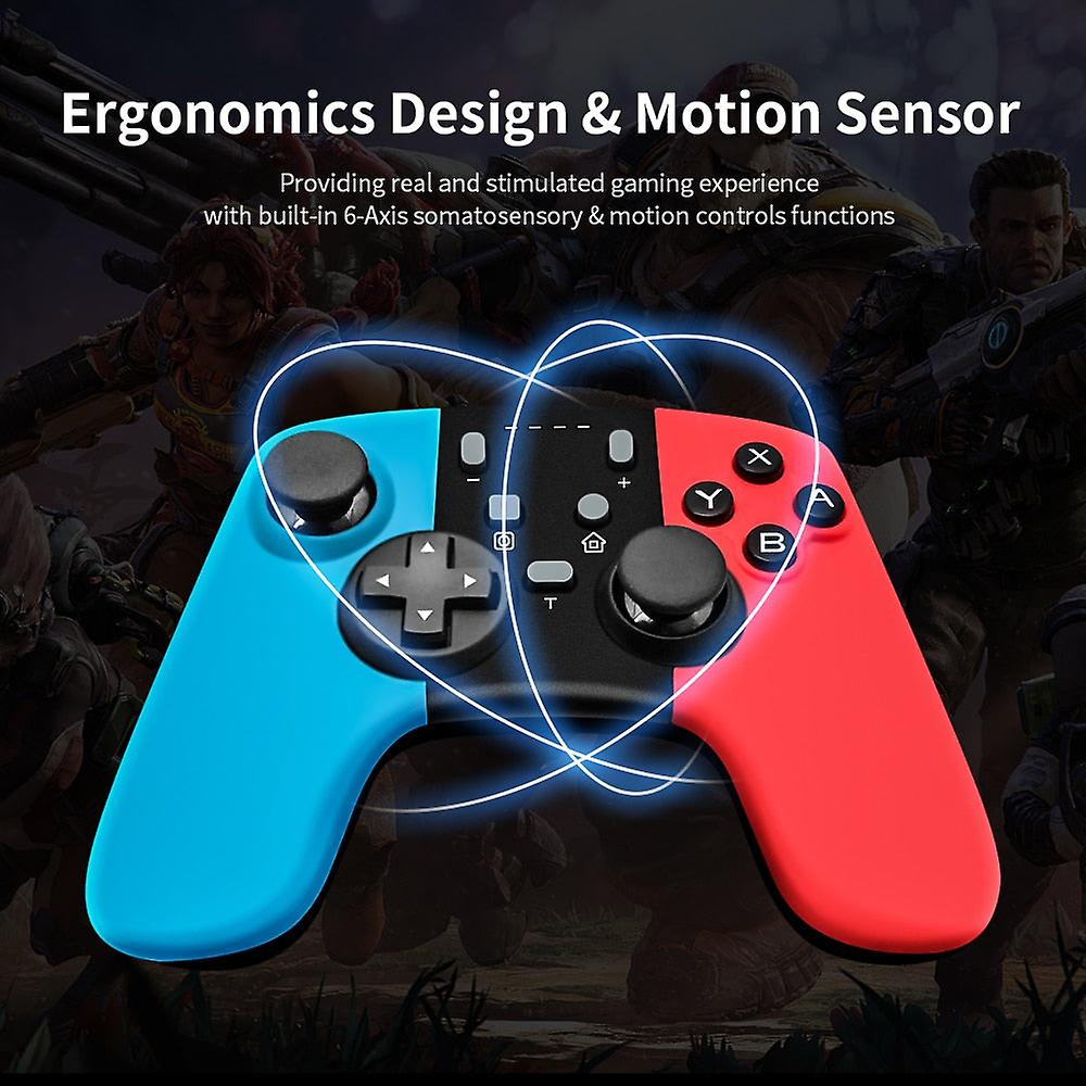 Wireless controller for nintendo switch pro console game controller supports gyro axis turbo and ...