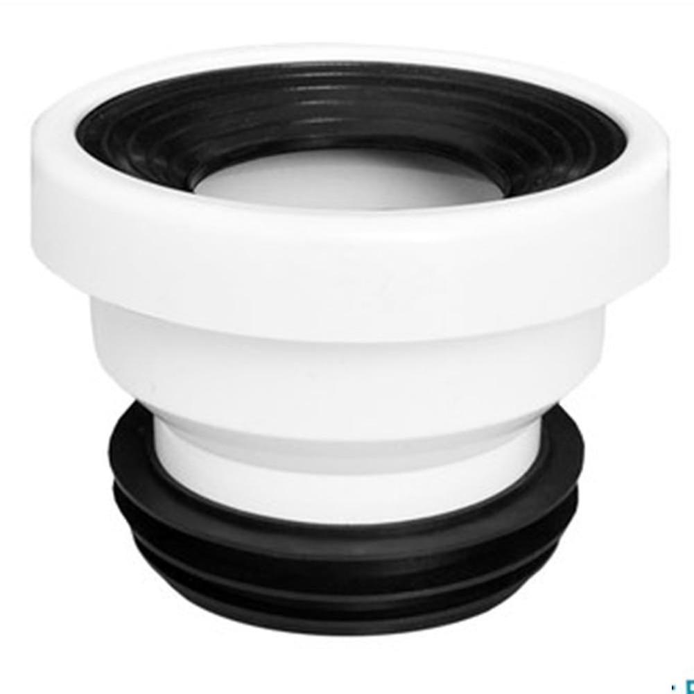 White + Black 3 Toilet Adjustable Height Drain Pipe Bathroom Closestool ...