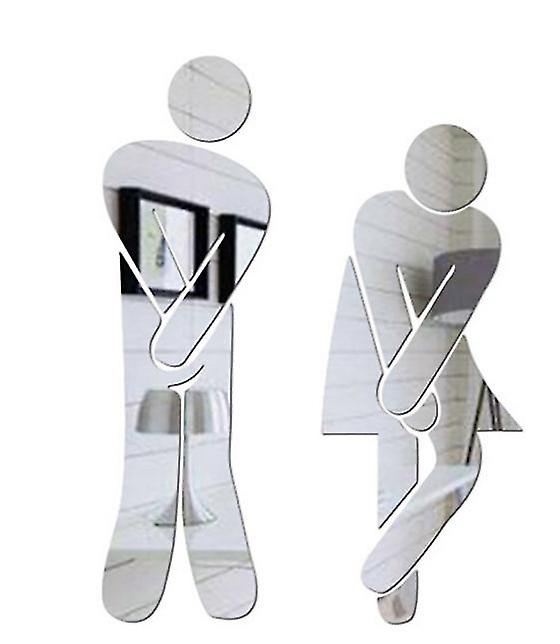 Crossed Legs Funny Bathroom Toilet Restroom Door Accessories Symbol ...