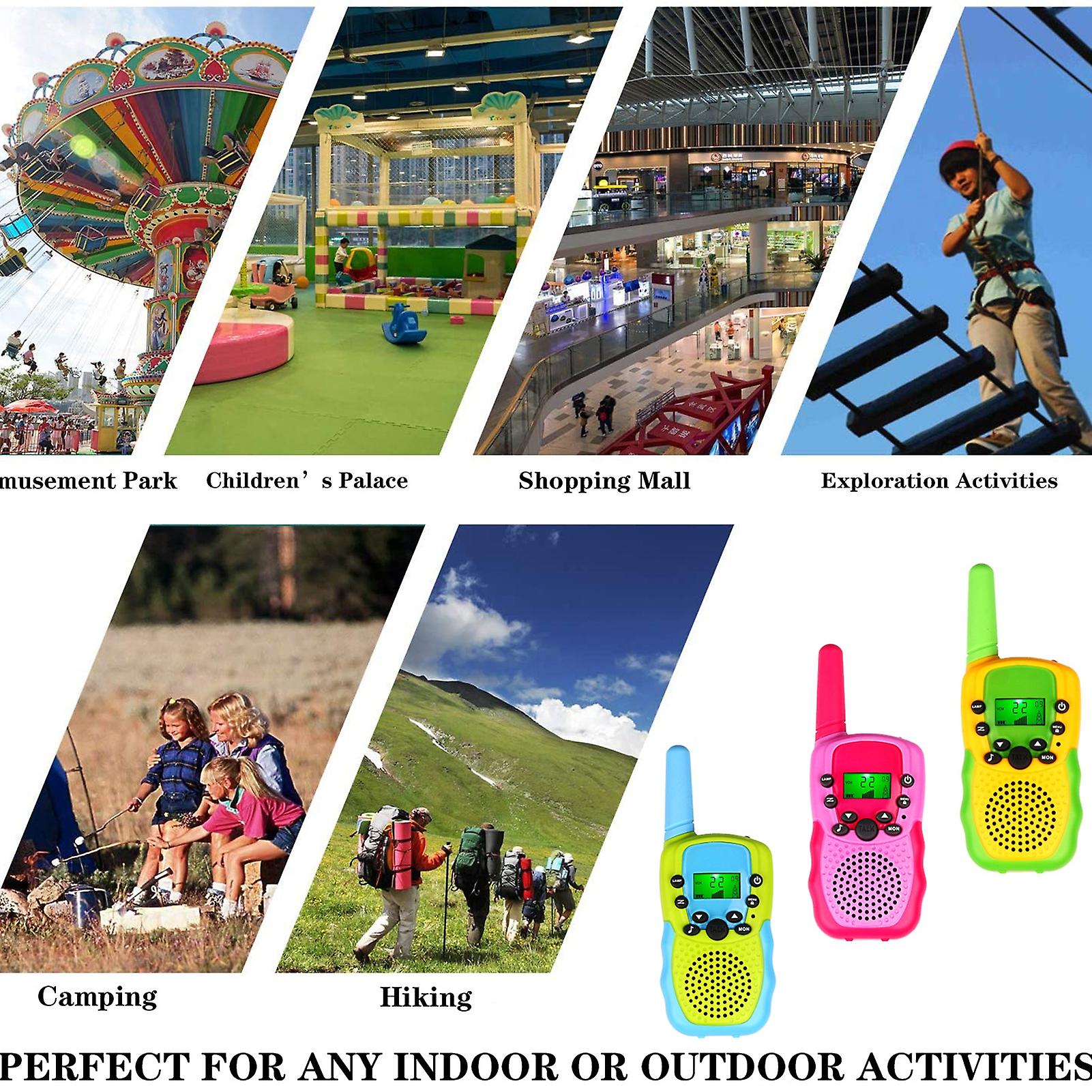 2pcs Rt388 Mini Portable Handheld Walkie Talkie Two Way Radio Children ...