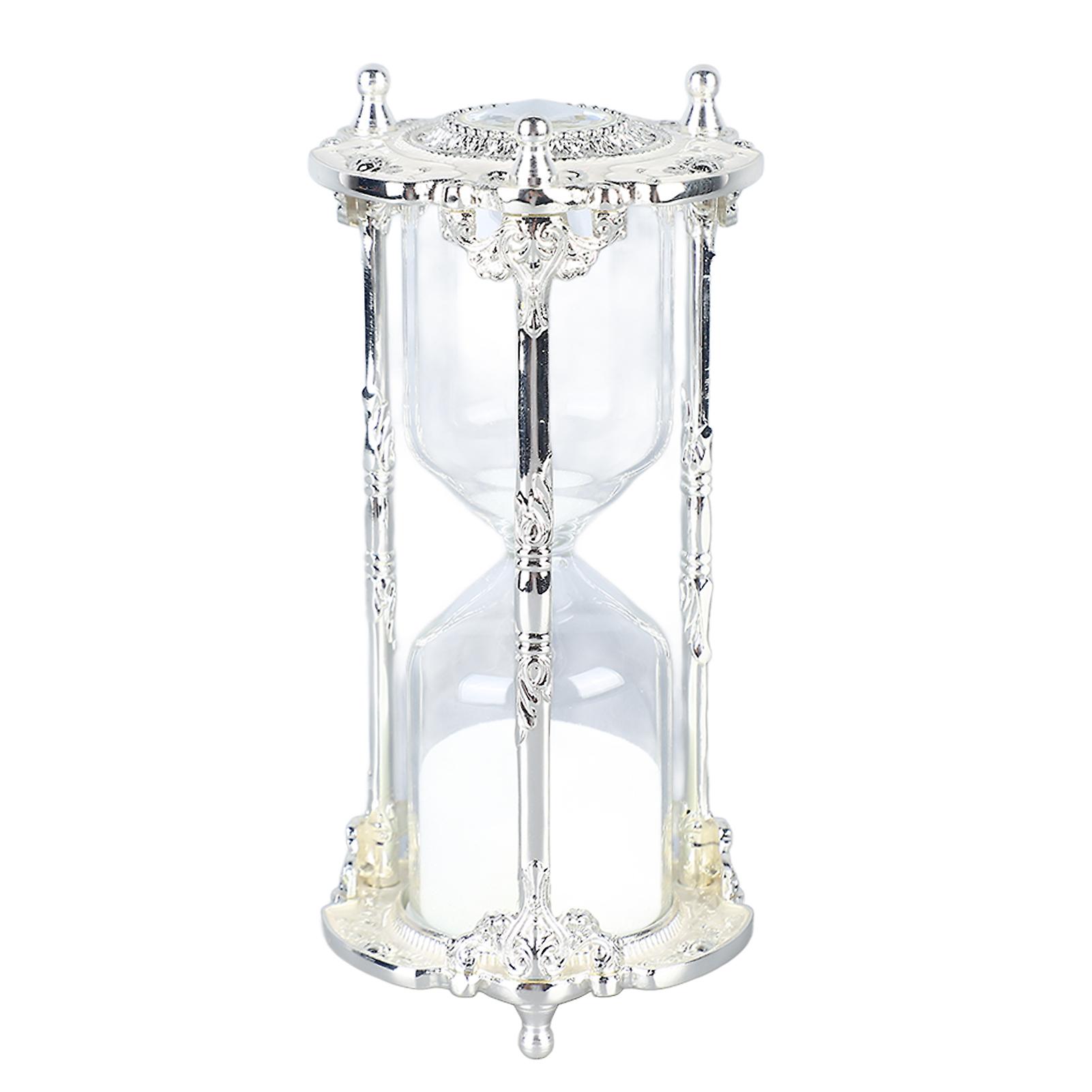 Antique Sand Hourglass Timer Metal Elegant 15 Minutes Decorative ...