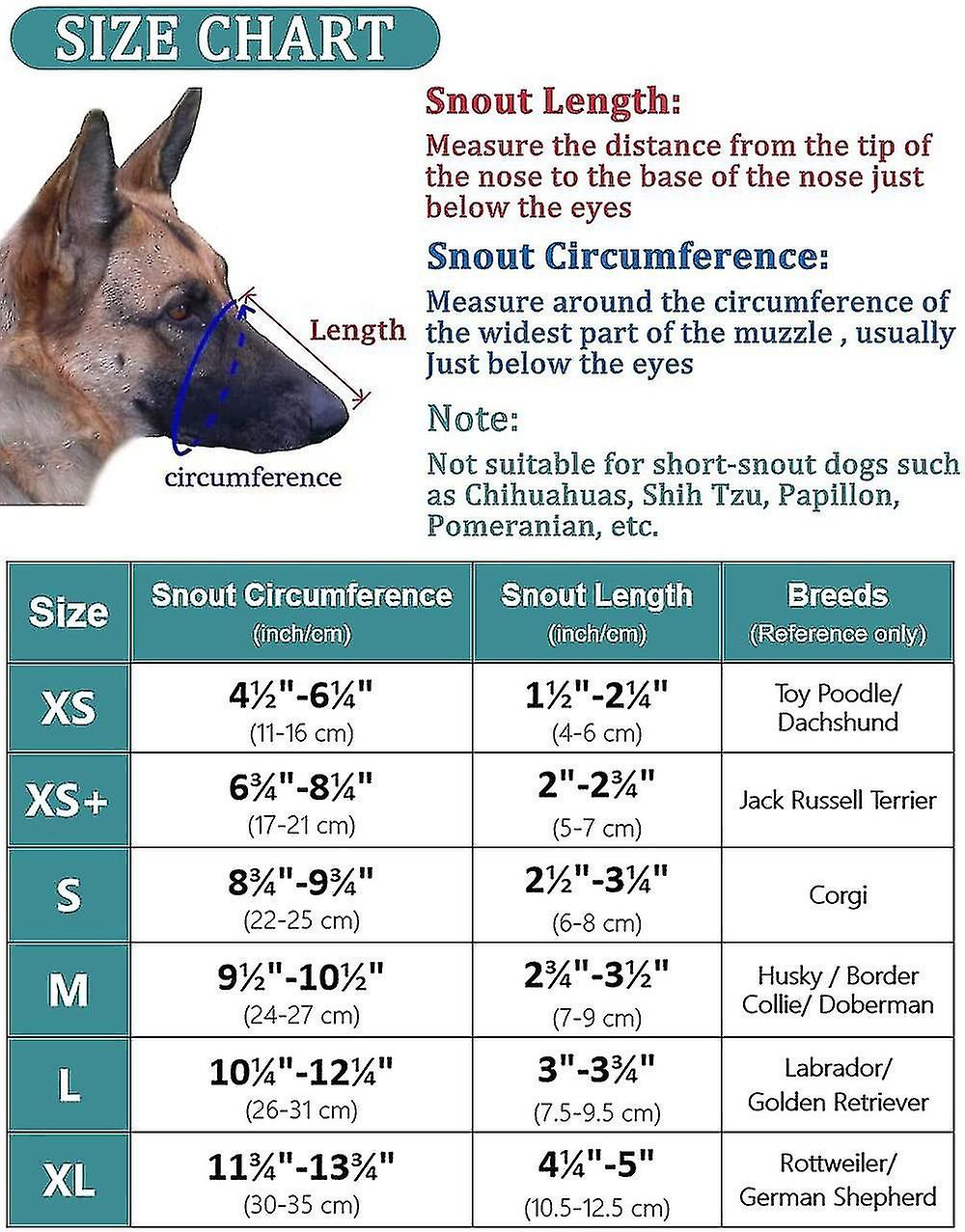 Dog Muzzle, Dog Muzzle Mesh Mask With Adjustable Straps, Biting Chewing ...