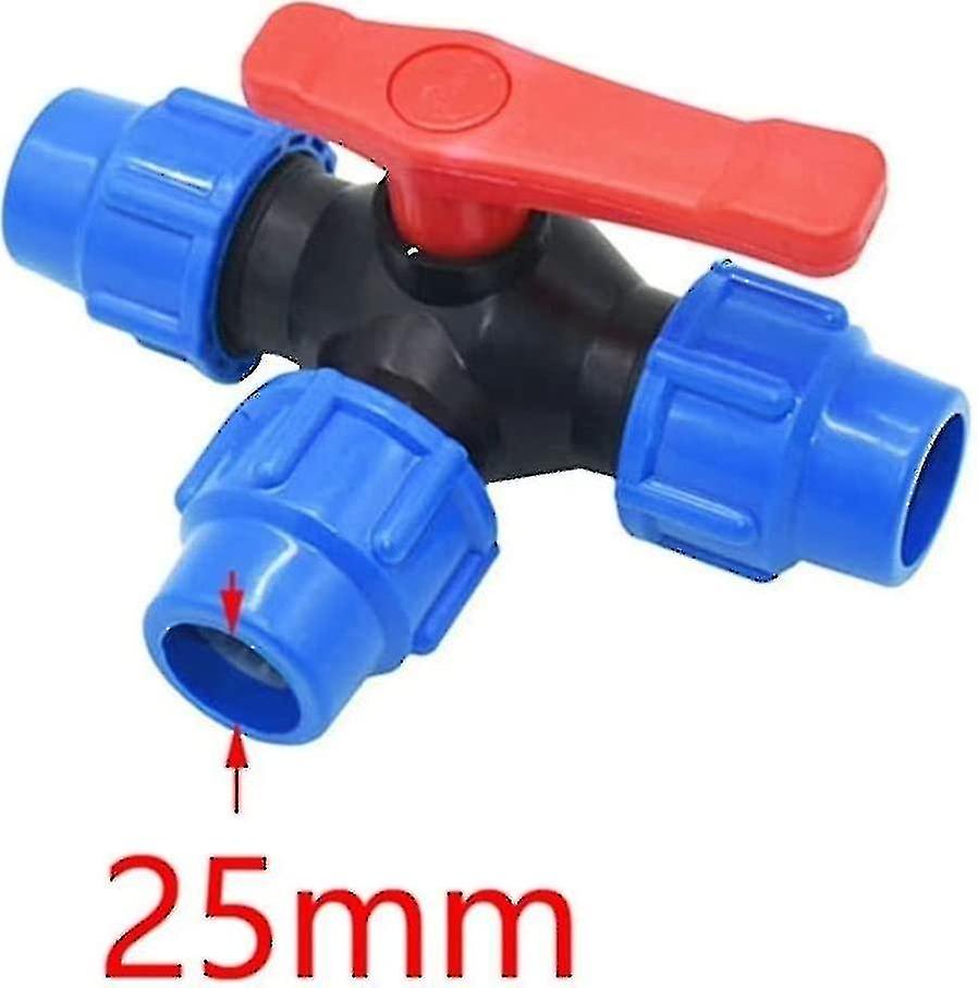 Ball Valve,20/25/32/40/50/63mm Pe Pipe Quick Connect Pvc Three Way Ball Valve Quick Switch T ...