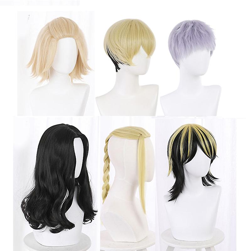 Halloween Wig Anime Tokyo Revengers Wigs Cosplay Manjiro Sano Ryuguuji ...